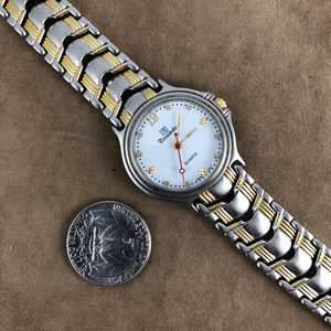 RICARDO | Accessories | Vintage Ricardo Watch Nice 2 Tone Diamond ...